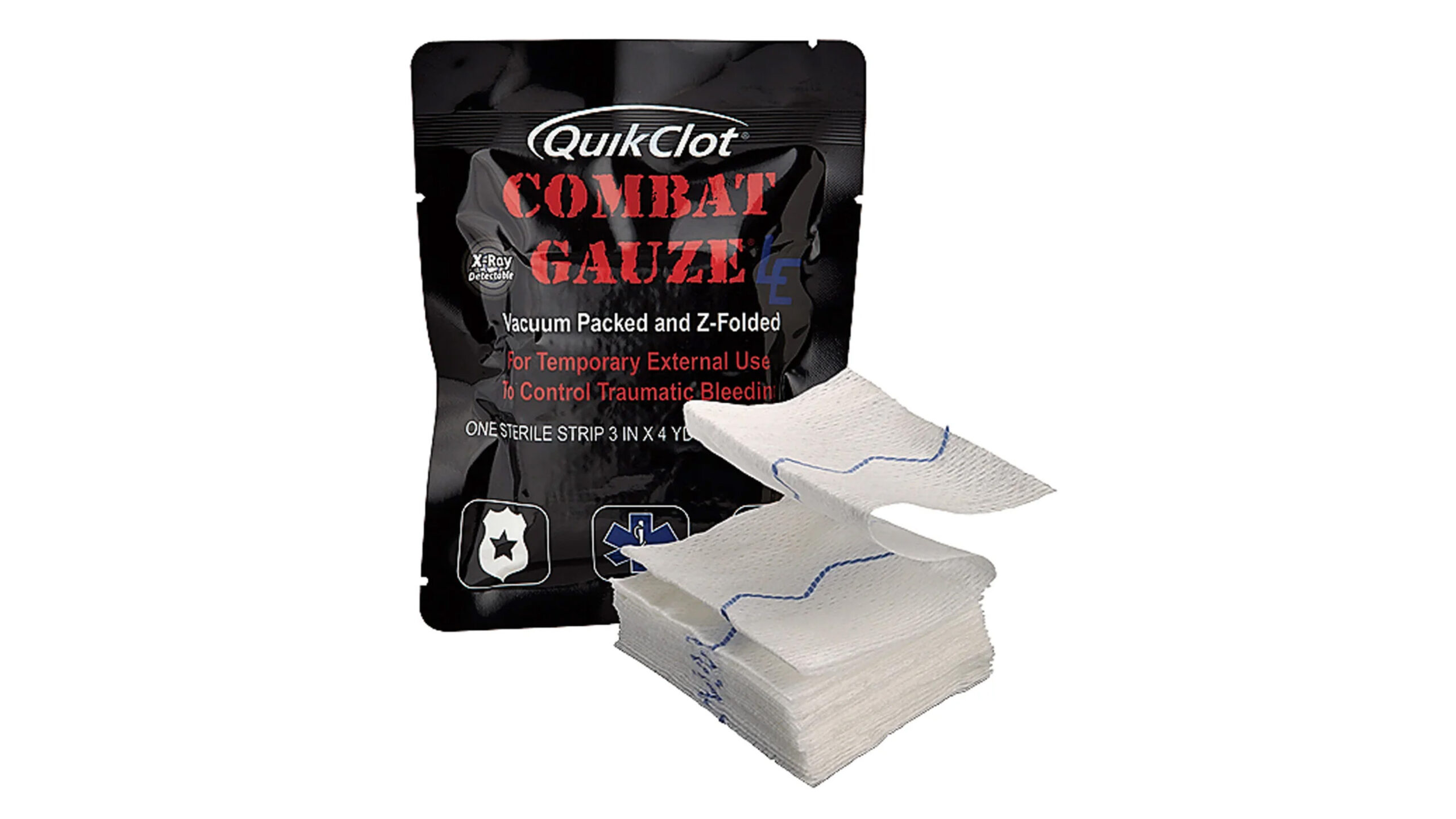 QuikClot Z-Fold Vacuum Packed Combat Gauze - SK Arms
